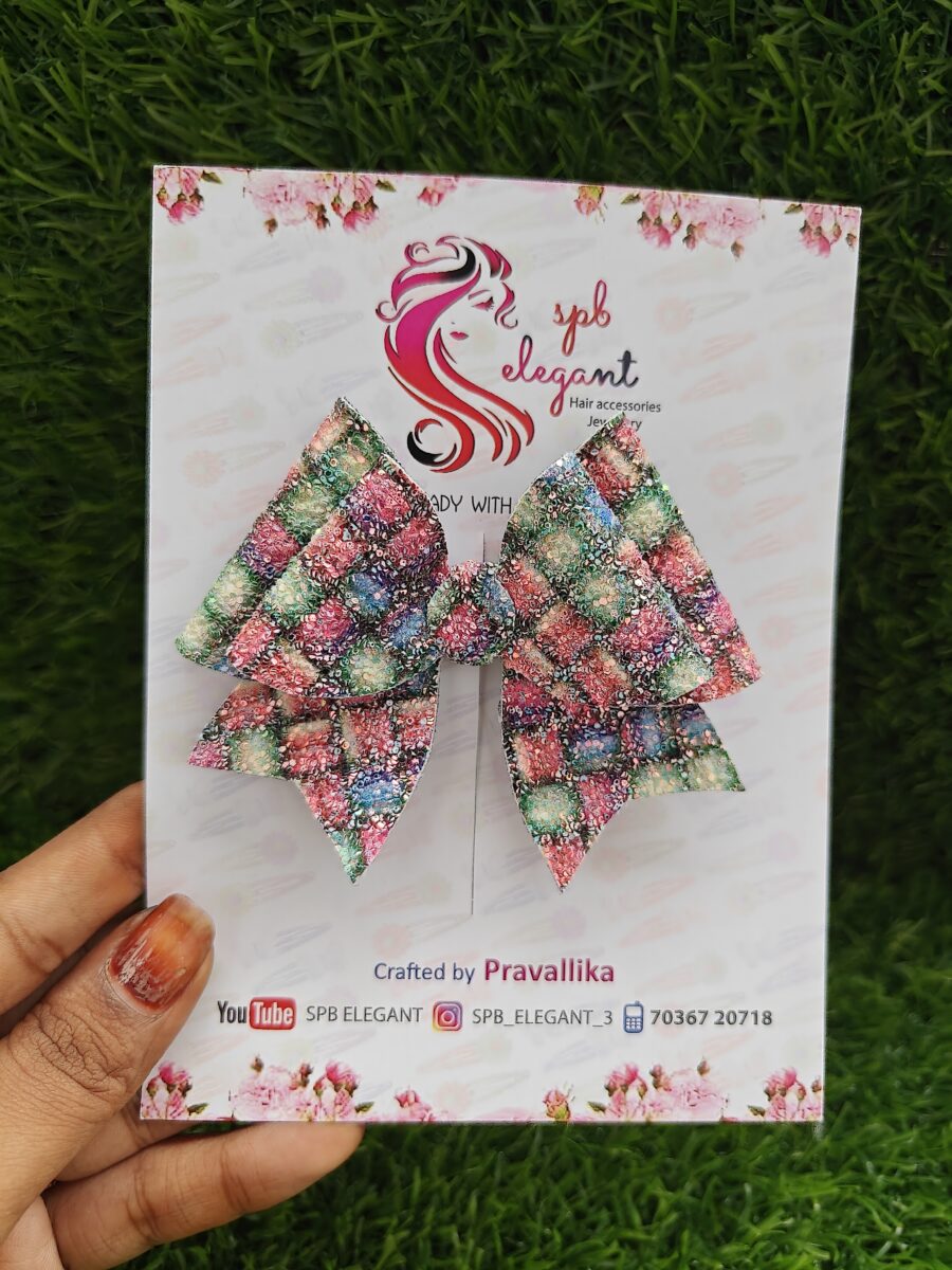 Handmade Glitter Bow Clip – SPB Elegant