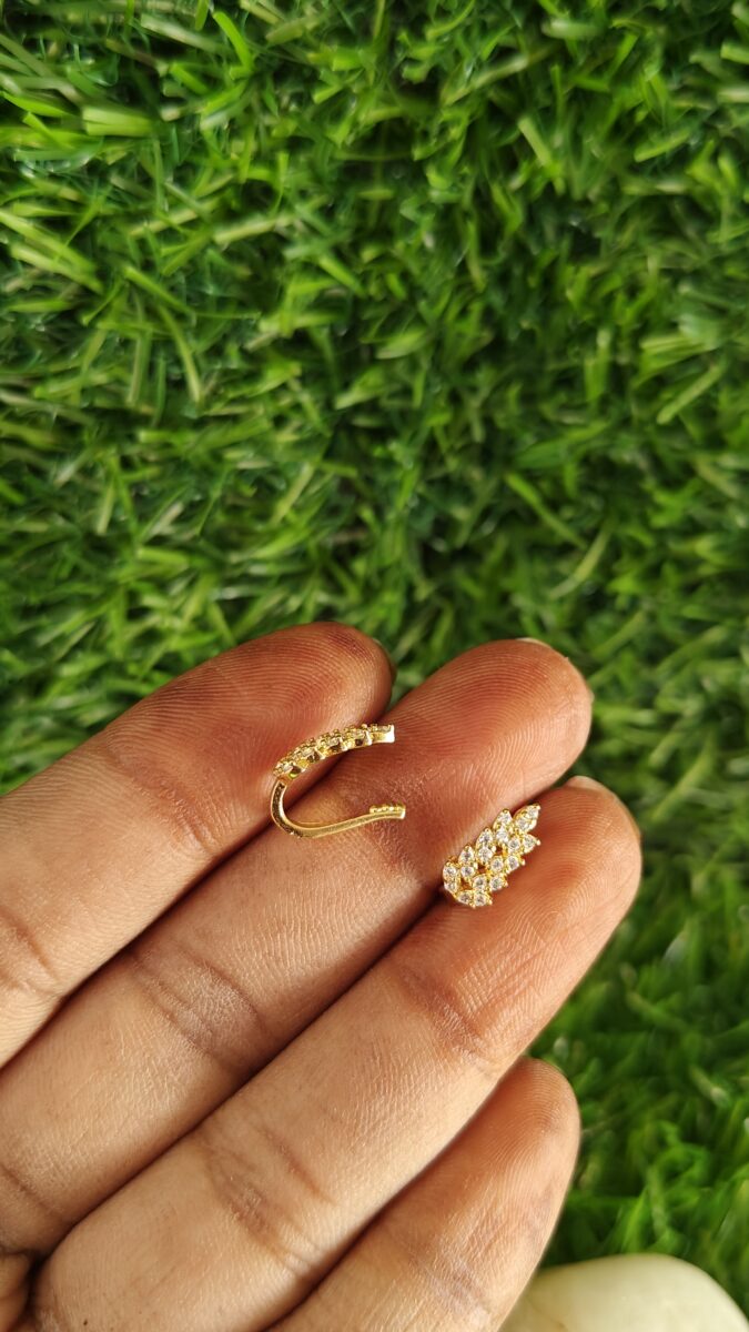 Pressing Ear Rings /Nose Pins (1 Pair) – SPB Elegant